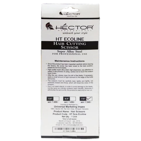Hector Hair Cutting Scissor HT-Ecoline Fine 6.5" – The Hector World
